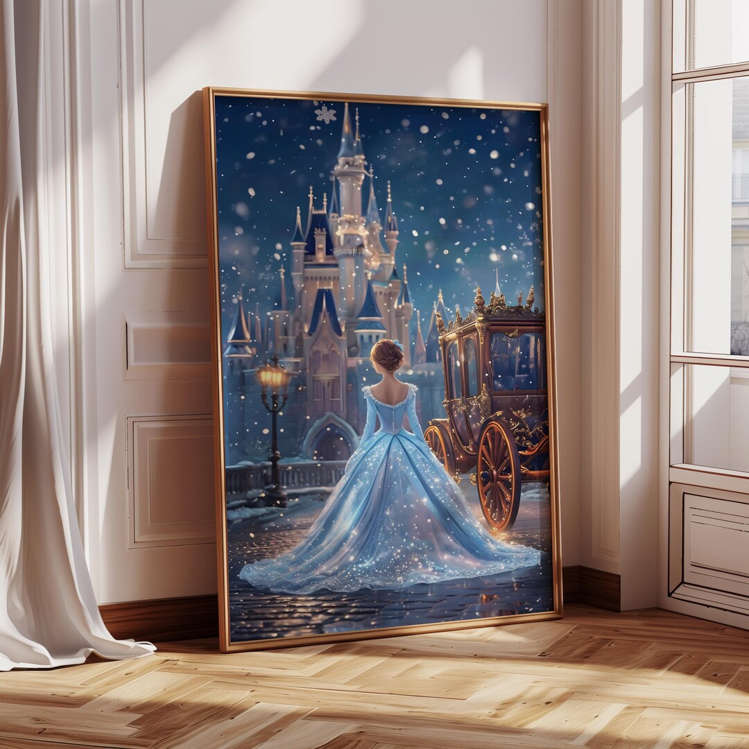 DIGITAL DOWNLOAD Disney Princess Cinderella Dress, Fairytale Print ...
