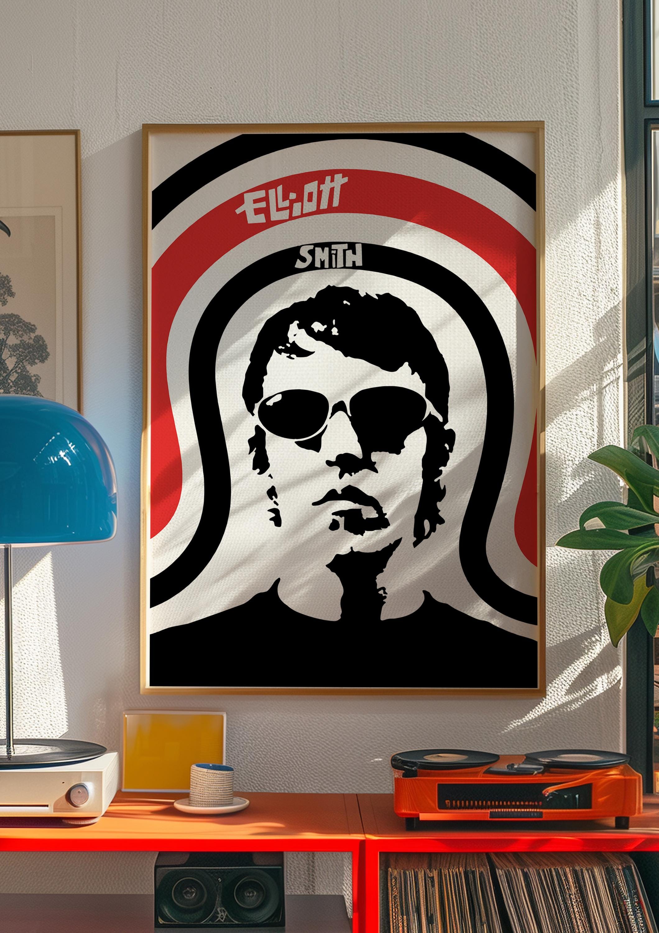 Elliot Smith Poster, Elliot Smith Print, Music Wall Art, Vintage Music ...