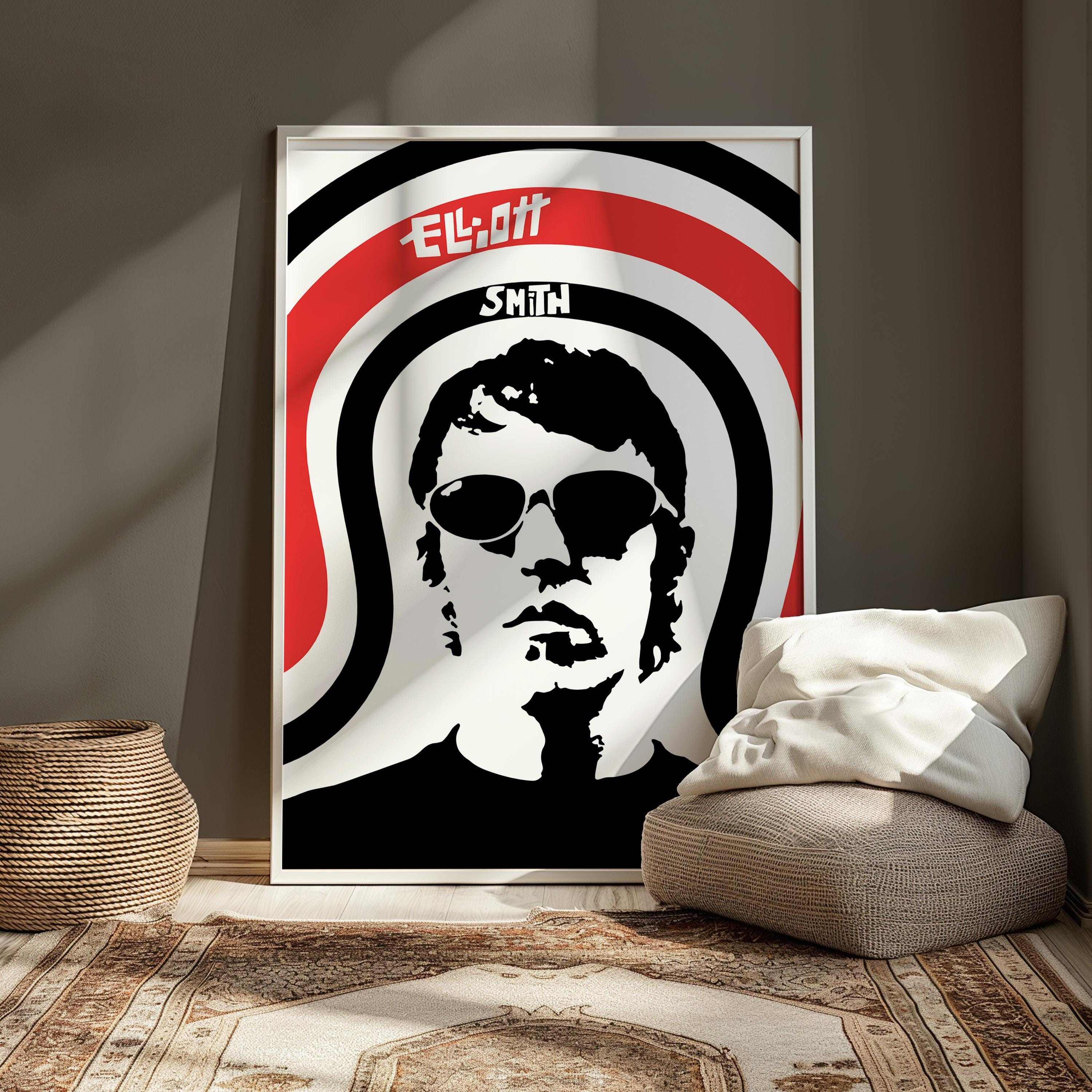Elliot Smith Poster, Elliot Smith Print, Music Wall Art, Vintage Music ...