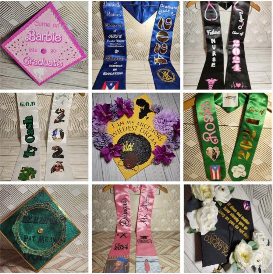 Sashes, Caps, Personalized, Graduation, Gifts, Keepsakes, Handmade ...
