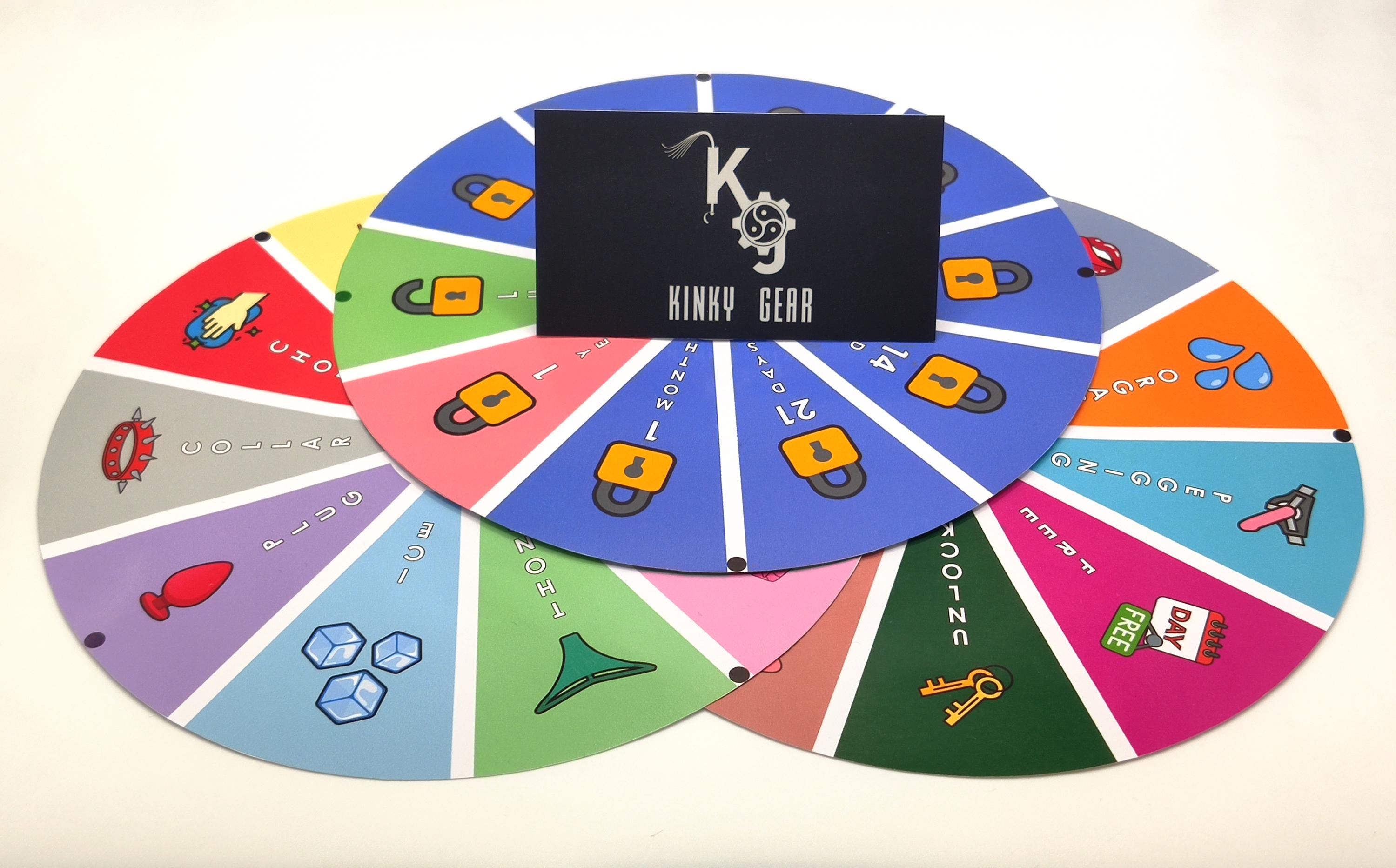 Chastity Wheel of Fortune - Kinky BDSM Wheel of Challenges - Chastity ...