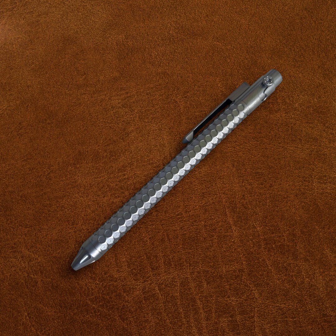 Honeycomb Titanium Bolt Action EDC Pen - Etsy