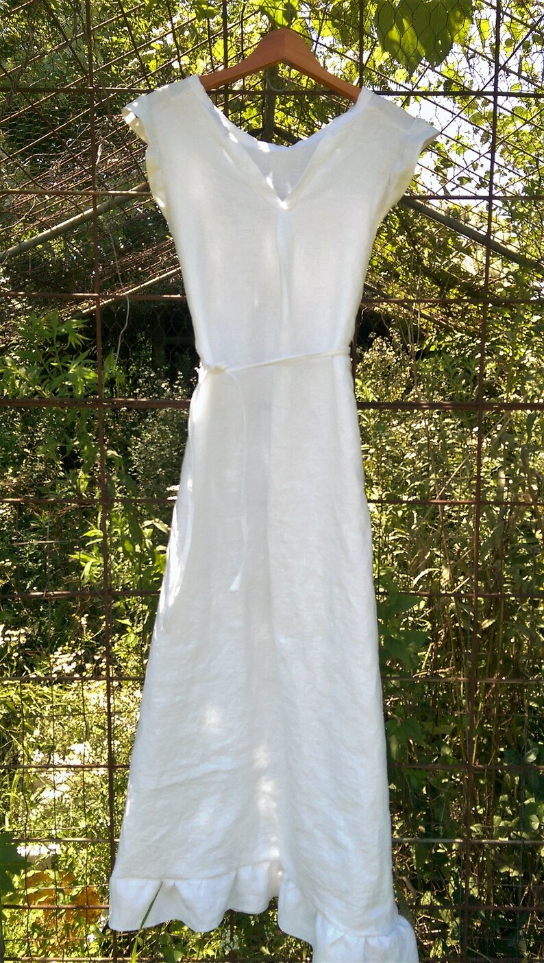 Linen Dress | Washed Linen Dress | Simple Linen Dress | Boho Wedding ...