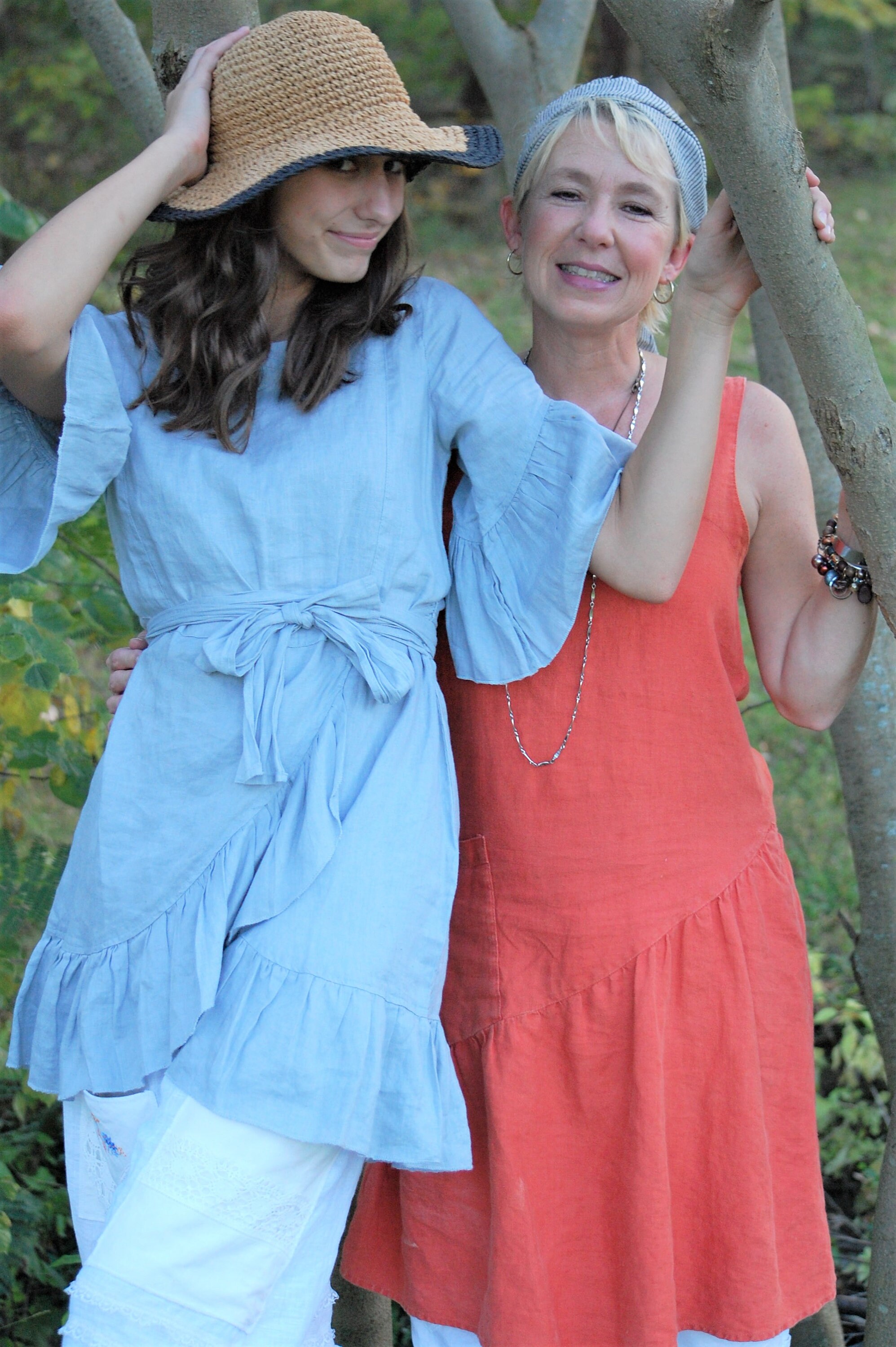 Ruffled Linen Dress the Aubrie Dress Romantic Clothing Layers Extender ...