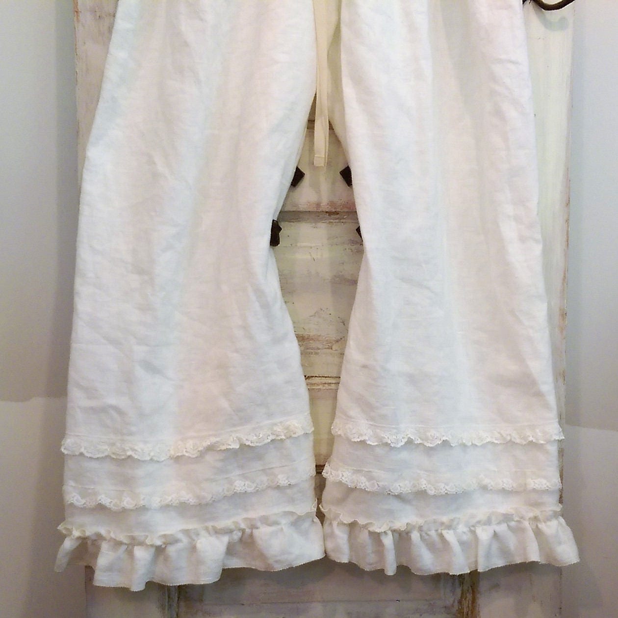 Ruffled Pants | Ruffles and Lace | Linen Bloomers | | Prairie Style ...