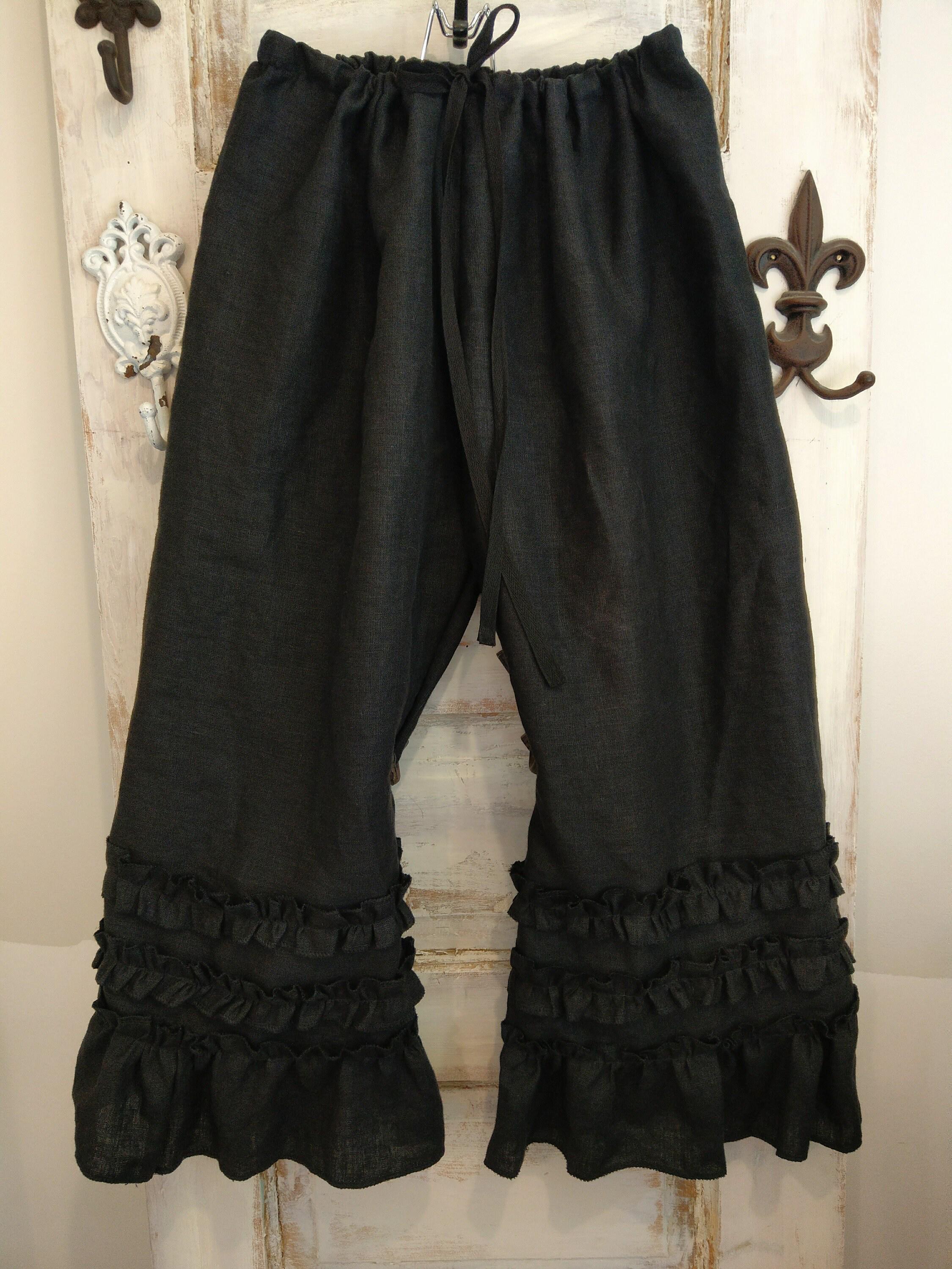 Linen Bloomers | Prairie Style | Ruffled Pants | Cottage Clothing ...