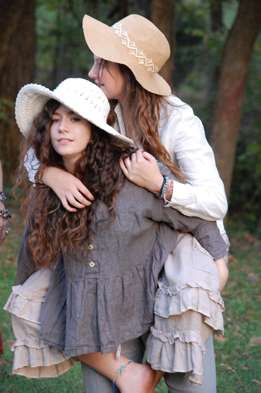 Ruffled Pants Linen Bloomers Prairie Style Cottage Clothing Little ...