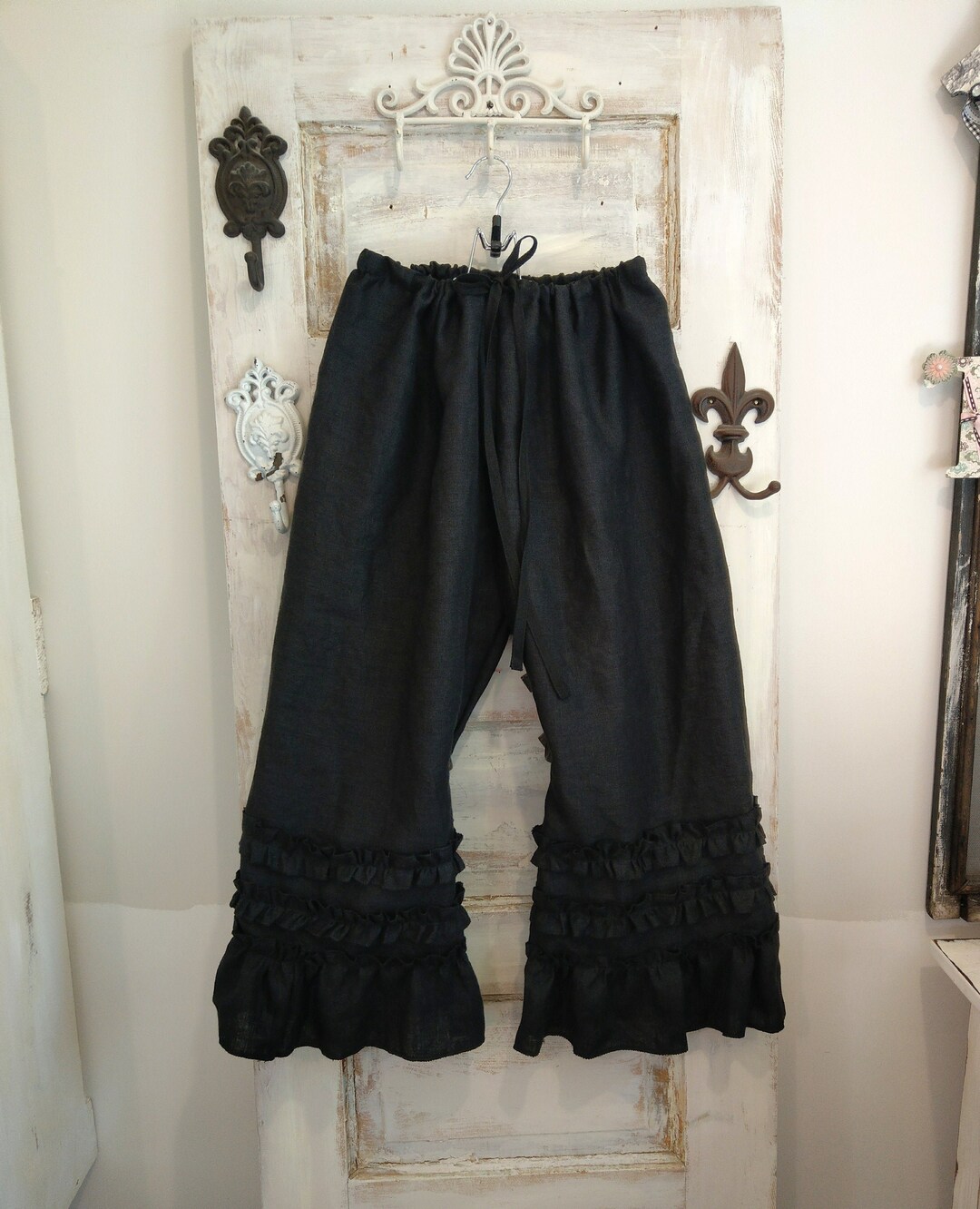 Prairie Style | Linen Bloomers | Little Ruffled Love | Linen Pants ...