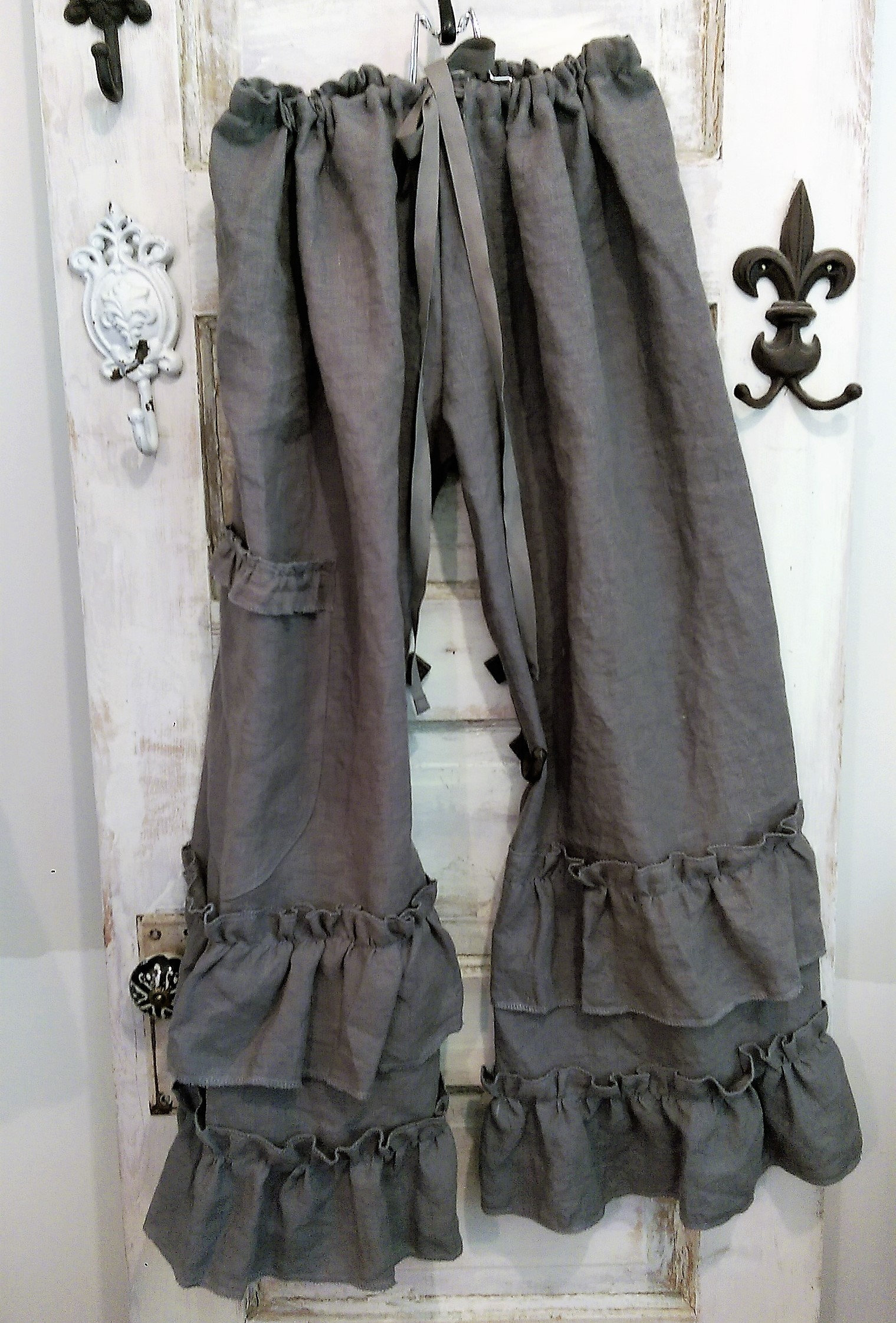 Linen Bloomers Ruffled Bloomers Boho Style Loose Leg Pants Ruffled Love ...