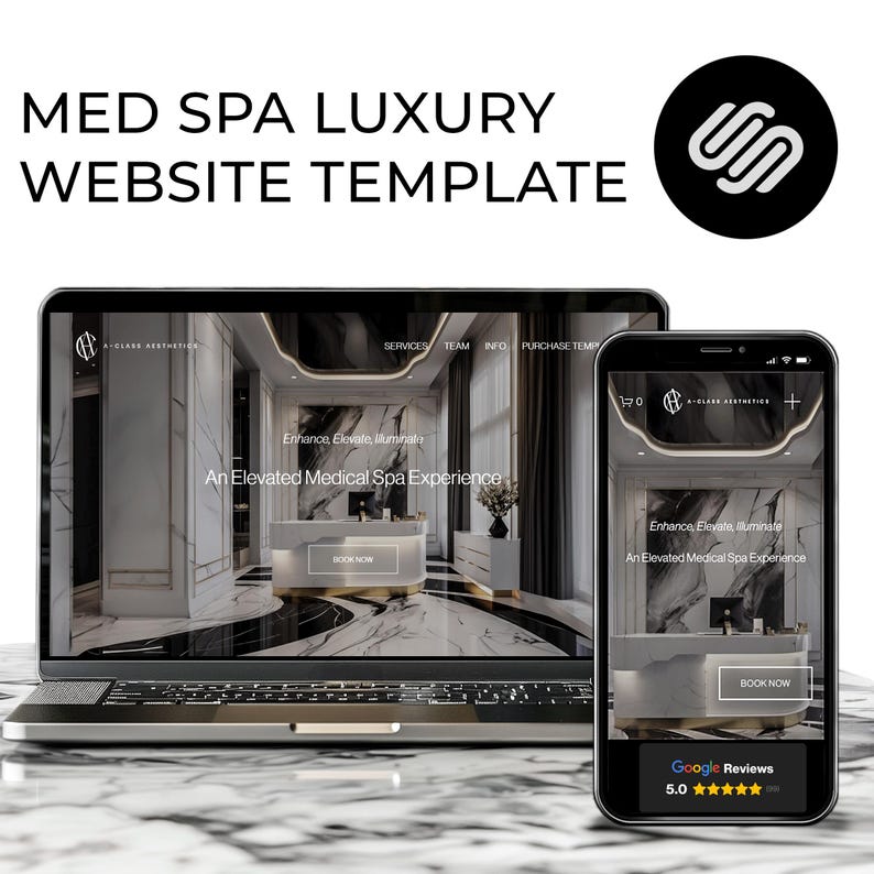 Med Spa Website Template | Beauty Salon Website Template | Aesthetic ...