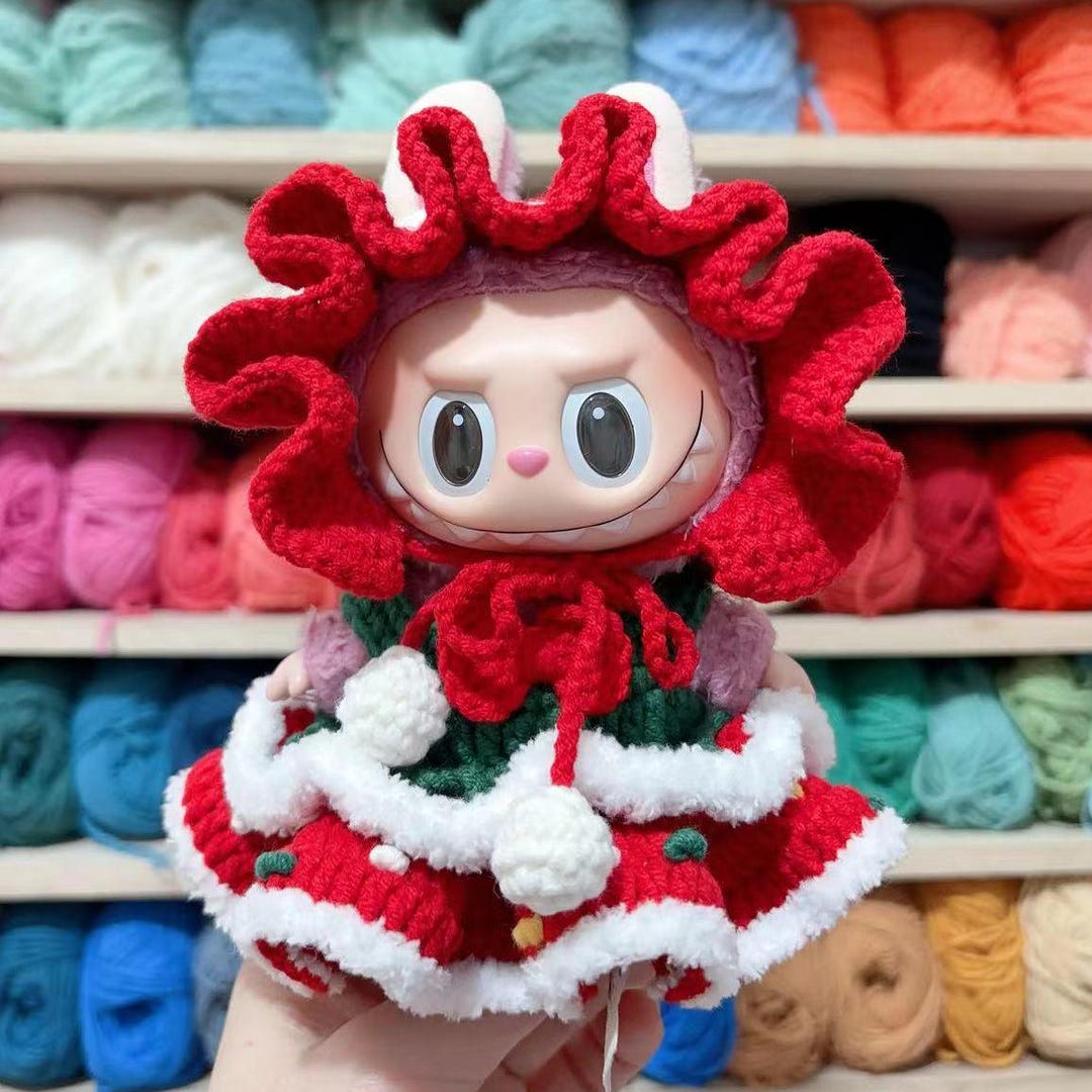 Labubu Clothes Handmade Labubu Outfit Crochet Labubu Shirt Gifts for ...