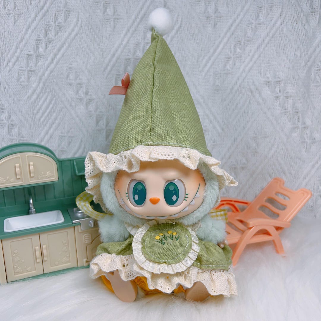 St Patrick Labubu Clothes Handmade Patrick Labubu Outfit Crochet Labubu ...