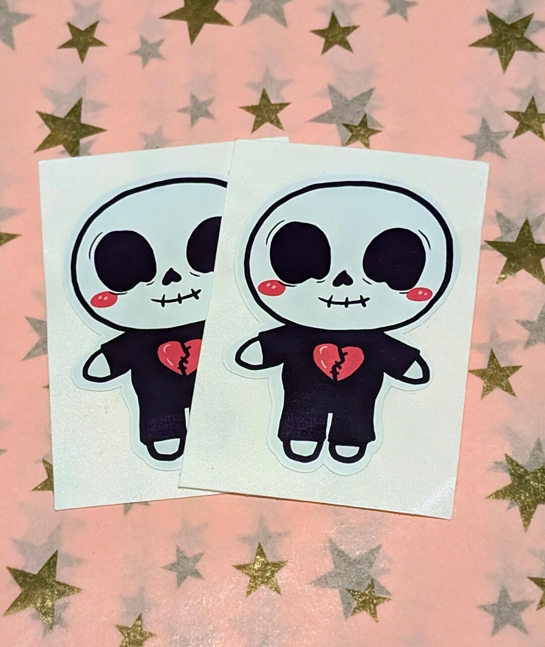 Chibi Cute Skeleton Sticker - Etsy