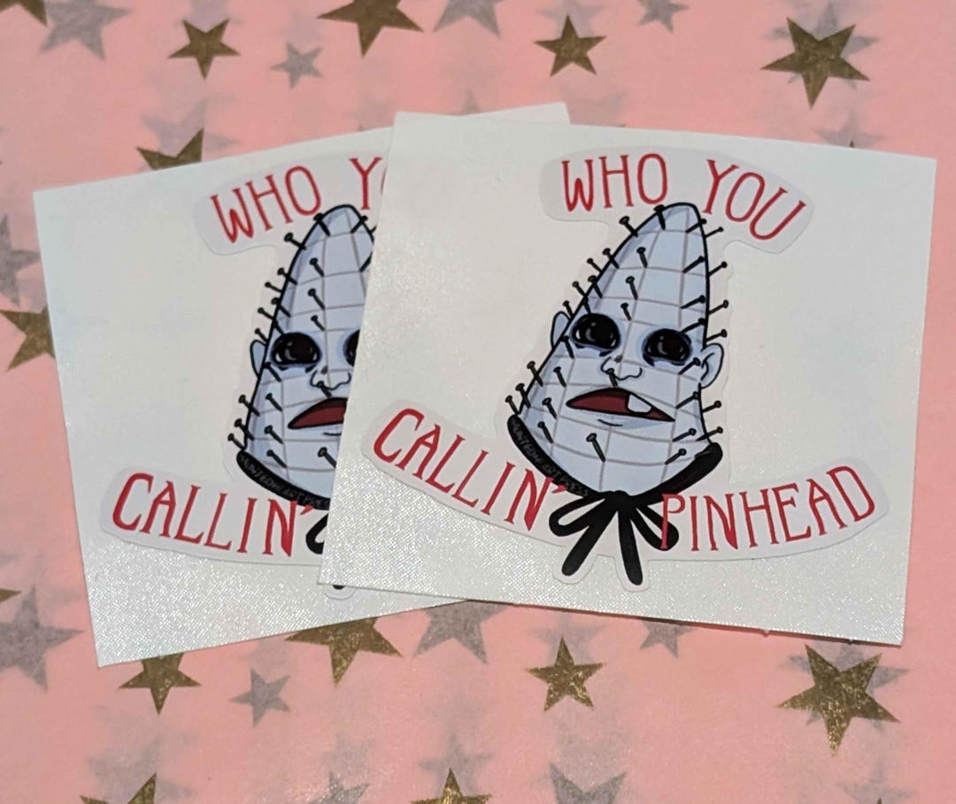 Who You Callin Pinhead Cenobite Spongebob X Hellraiser Sticker - Etsy