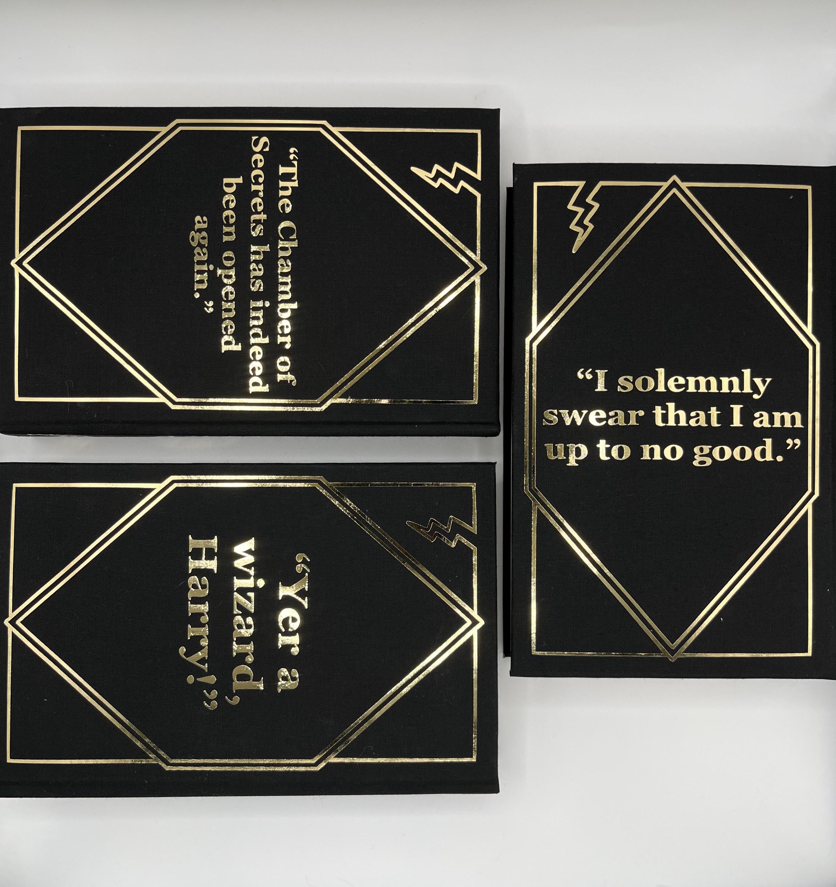 Harry Potter Book Set - Unique Recovered Hardback Editions - Etsy