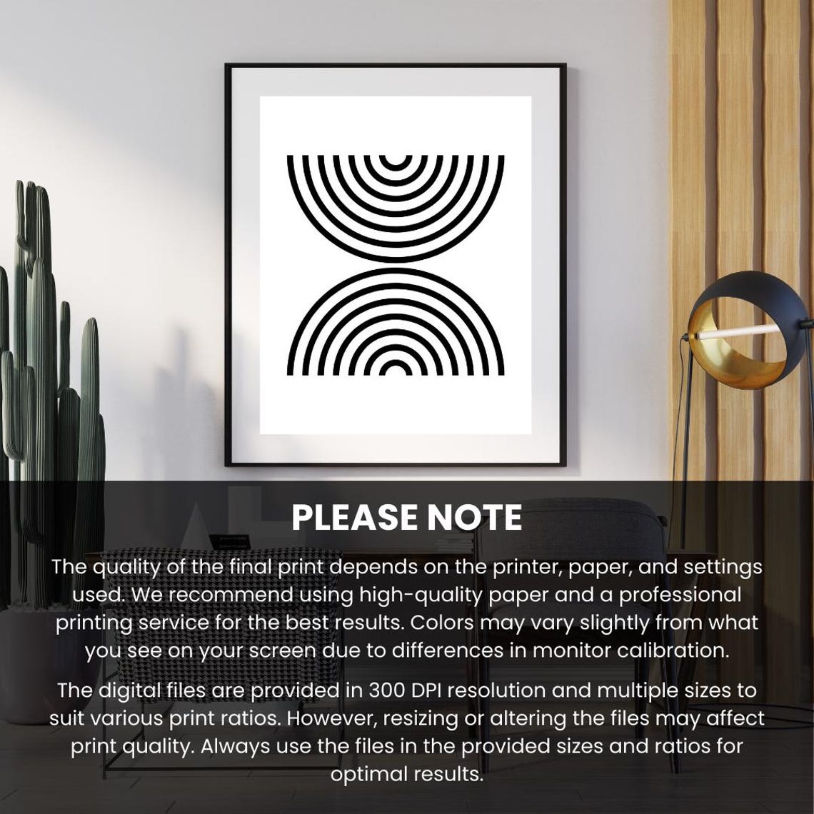 Retro 60s Abstract Line Art Digital Print | Mid-century Modern Wall ...