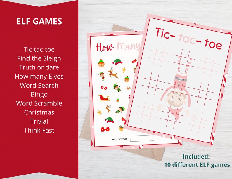 Elf Kit | Eleven Games | Eleven Printable | Eleven Letter | Eleven ...