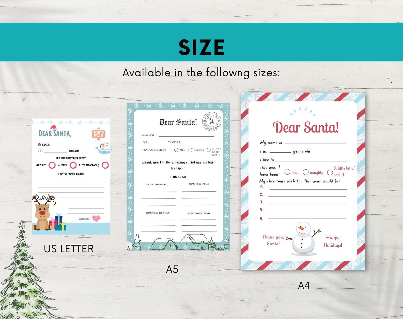 Christmas Wish List | Secret Santa List | Favorites List | Printable ...