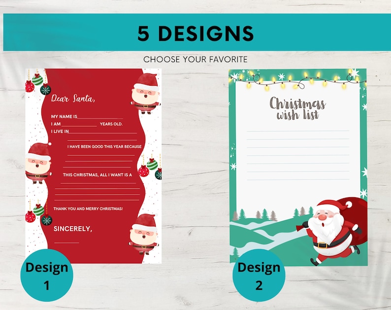 Christmas Wish List | Secret Santa List | Favorites List | Printable ...