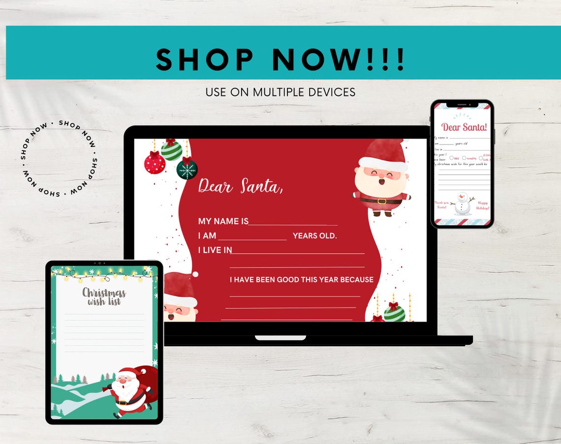 Christmas Wish List | Secret Santa List | Favorites List | Printable ...
