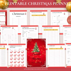 Christmas Planner | Printable Christmas Planner | Holiday Planner ...