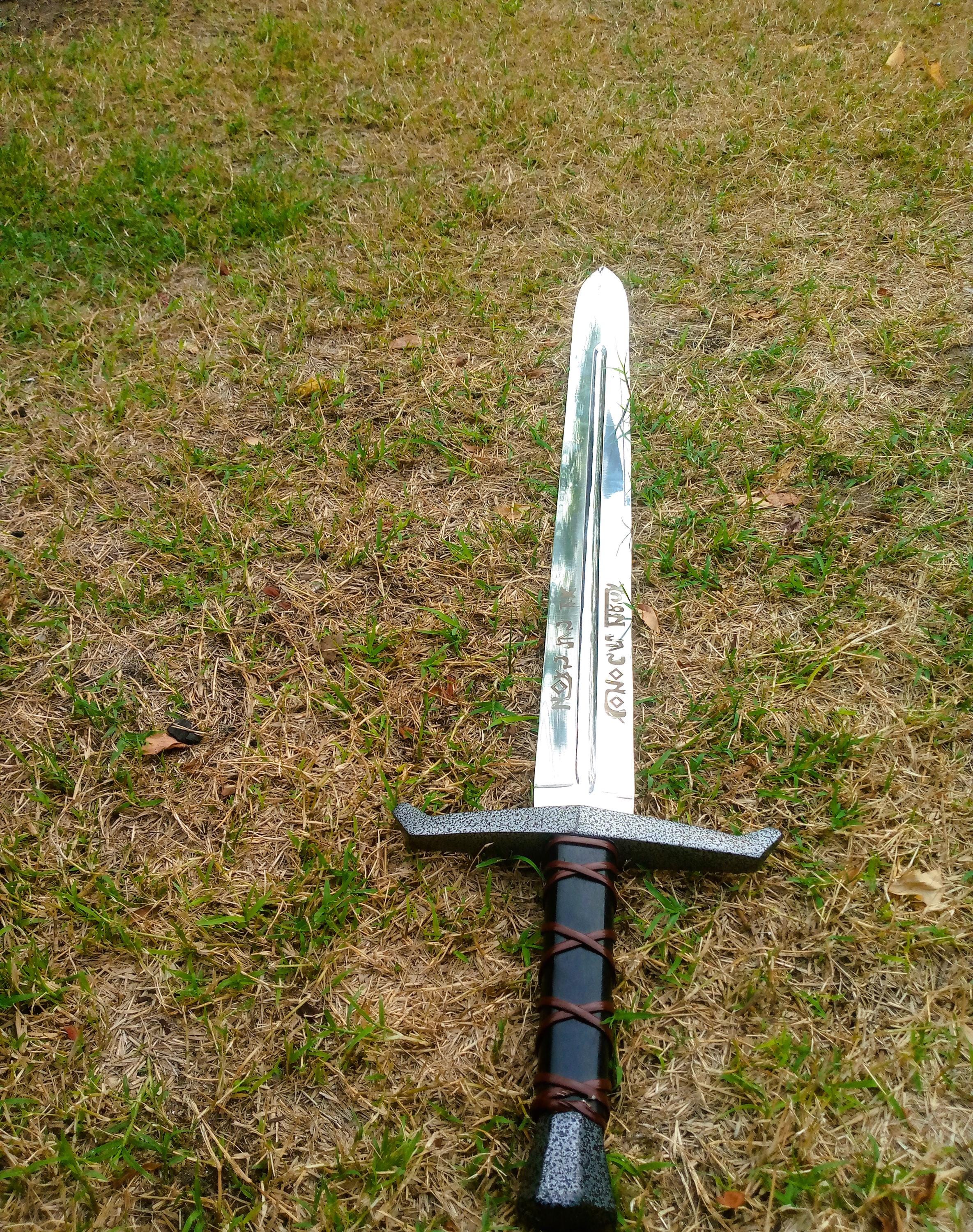 Hand-forged Excalibur Replica: Legendary King Arthur Sword With Leather ...