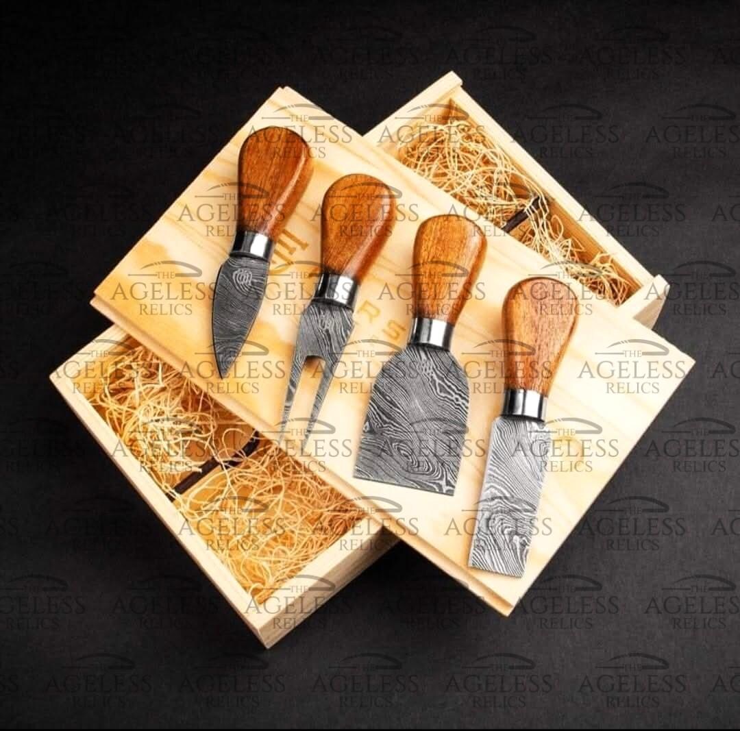 Saladini Vintage Italian Cheese Knives Set 4 Pieces, Forseti Steel Tout ...