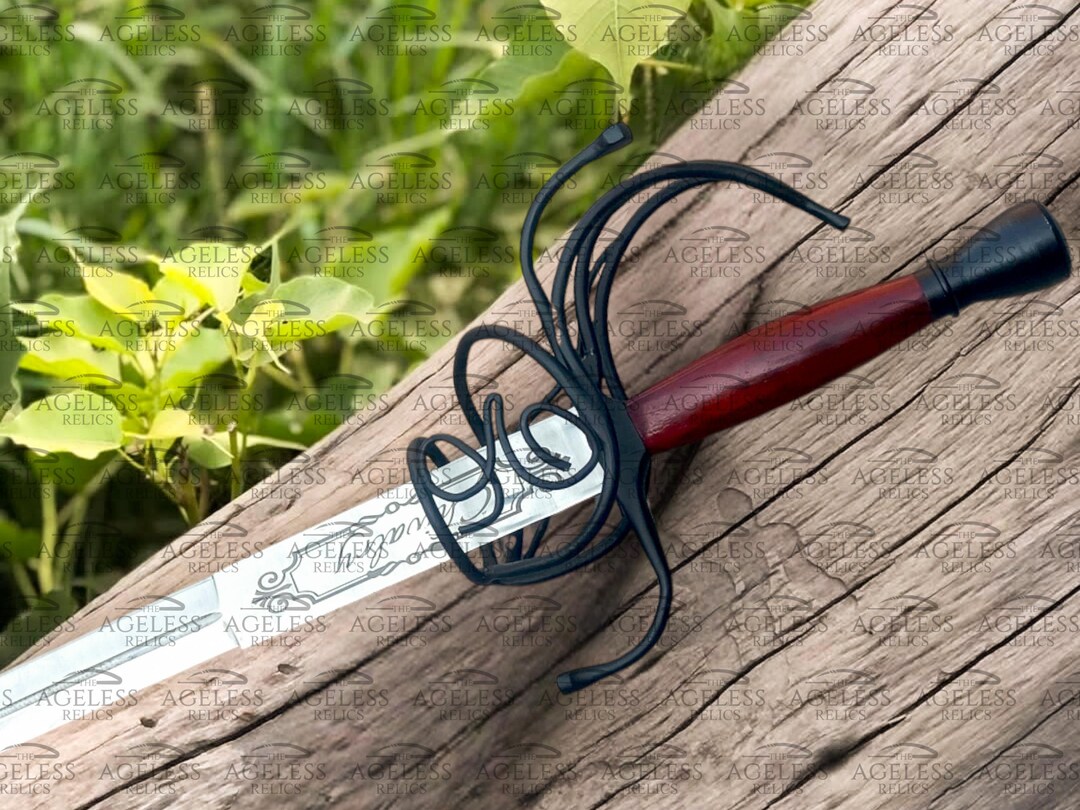 Fully Handmade Carbon Steel Medieval Rapier Sword, Rapier Greek Sword ...