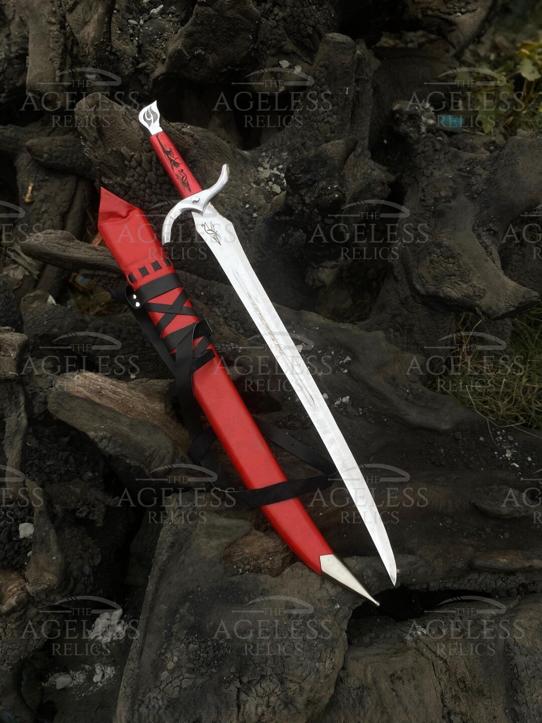 Custom Design Heron's Flight Warder Sword Wheel of Time Heron Mark ...