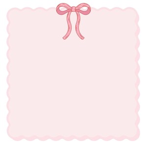 Pink Bow Stationery - Etsy