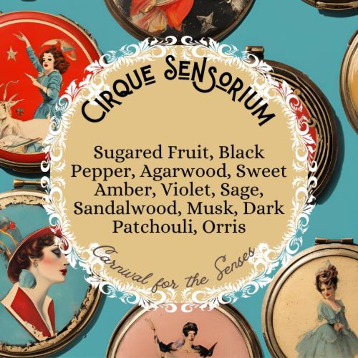 Vintage Powder Puff Perfume - Sugared Fruit, Black Pepper, Agarwood ...