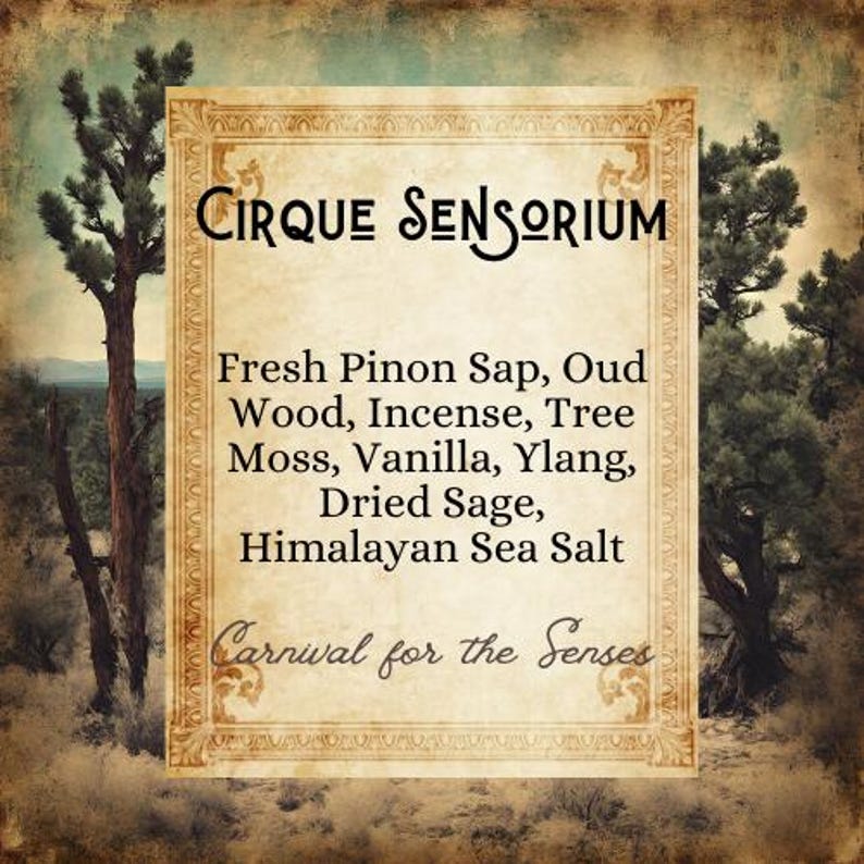 New Mexico Trails Perfume - Pinon, Oud, Incense, Moss, Vanilla, Ylang ...