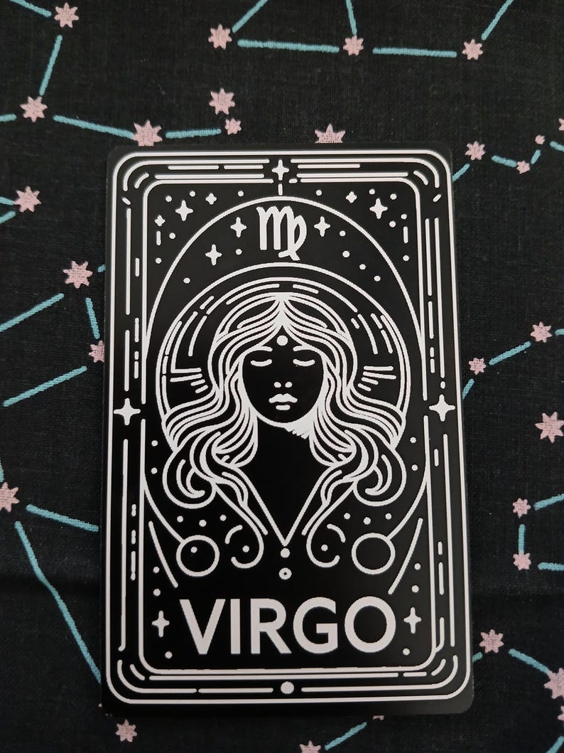 Astrological Sign "virgo" Card - Etsy
