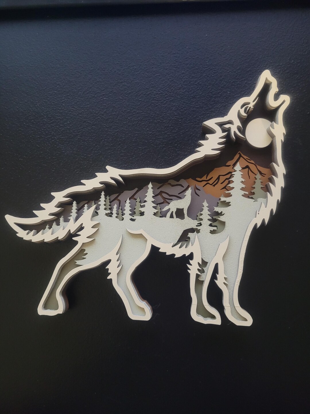 Wolf Layered Scene - Etsy