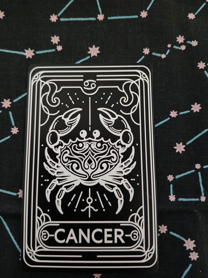 Astrological Sign "cancer" Card - Etsy