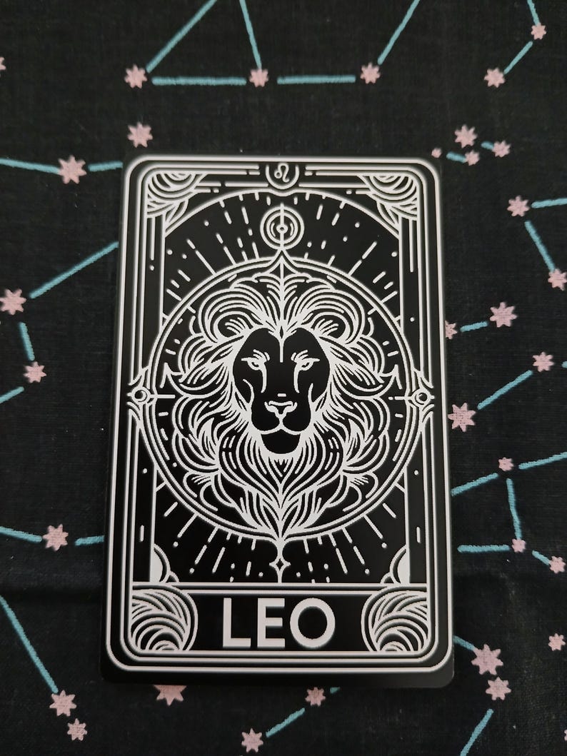Astrological Sign "leo" Card - Etsy