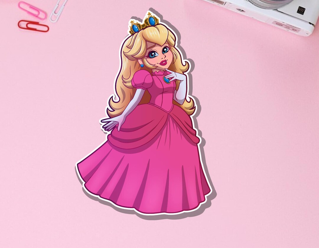 Princess Peach Sticker - Etsy