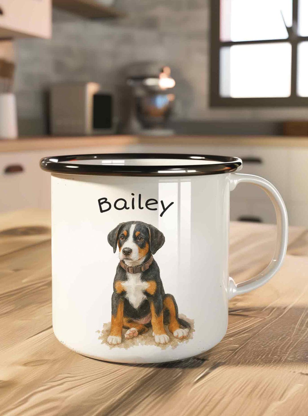 Dog Portraits Custom, Custom Dog Mug, Pet Memorial Gift, Pet ...
