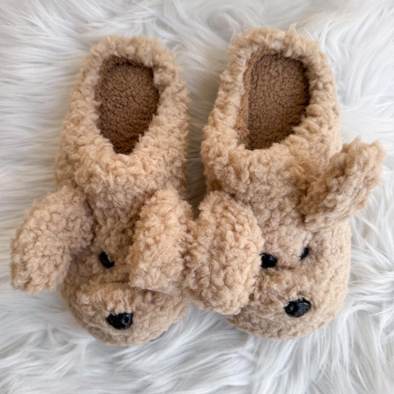 Animal Slippers - Etsy