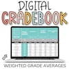 Google Sheets Gradebook - Teacher Gradebook for Automatic Mark ...
