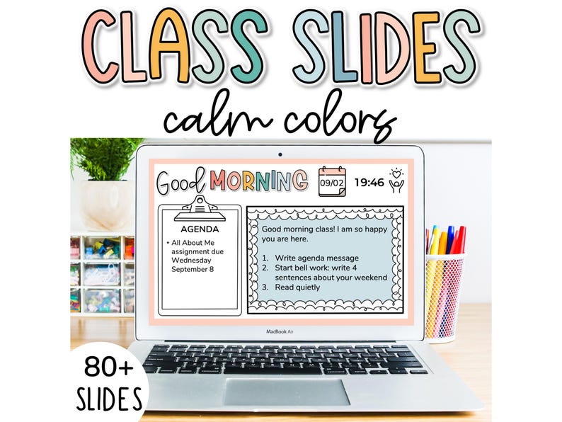 Class Slides, Daily Google Slides Templates for Classroom, Agenda ...