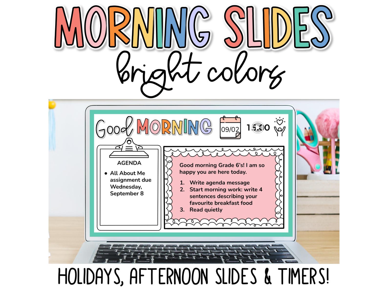 Morning Slides, Daily Google Slides Templates for Classroom, Agenda ...