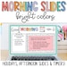 Morning Slides, Daily Google Slides Templates for Classroom, Agenda ...