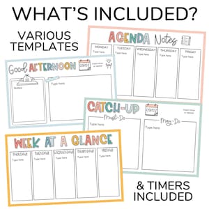 Class Slides, Daily Google Slides Templates for Classroom, Agenda ...