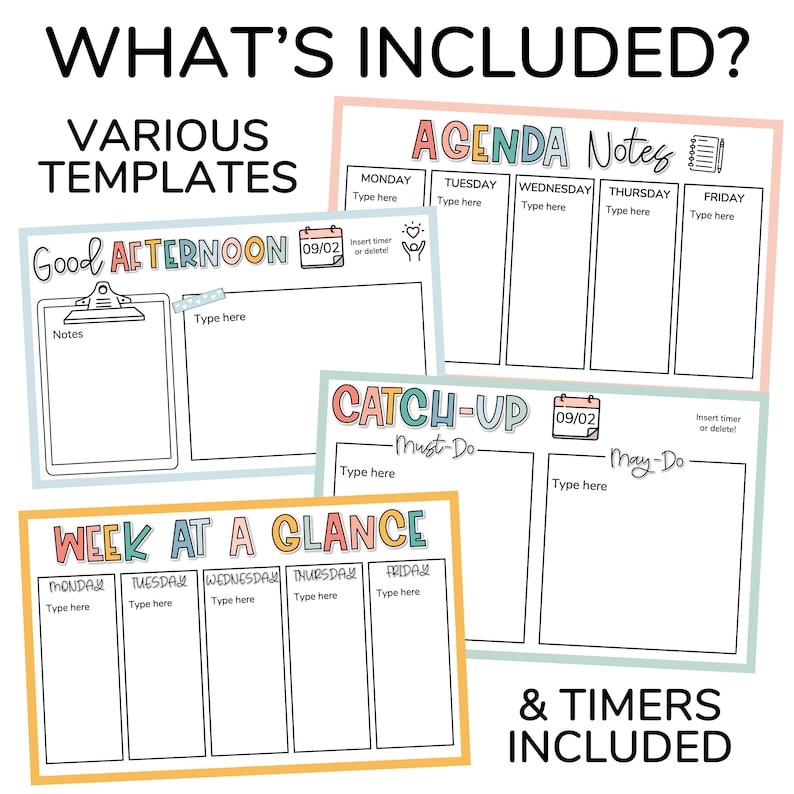 Class Slides, Daily Google Slides Templates for Classroom, Agenda ...