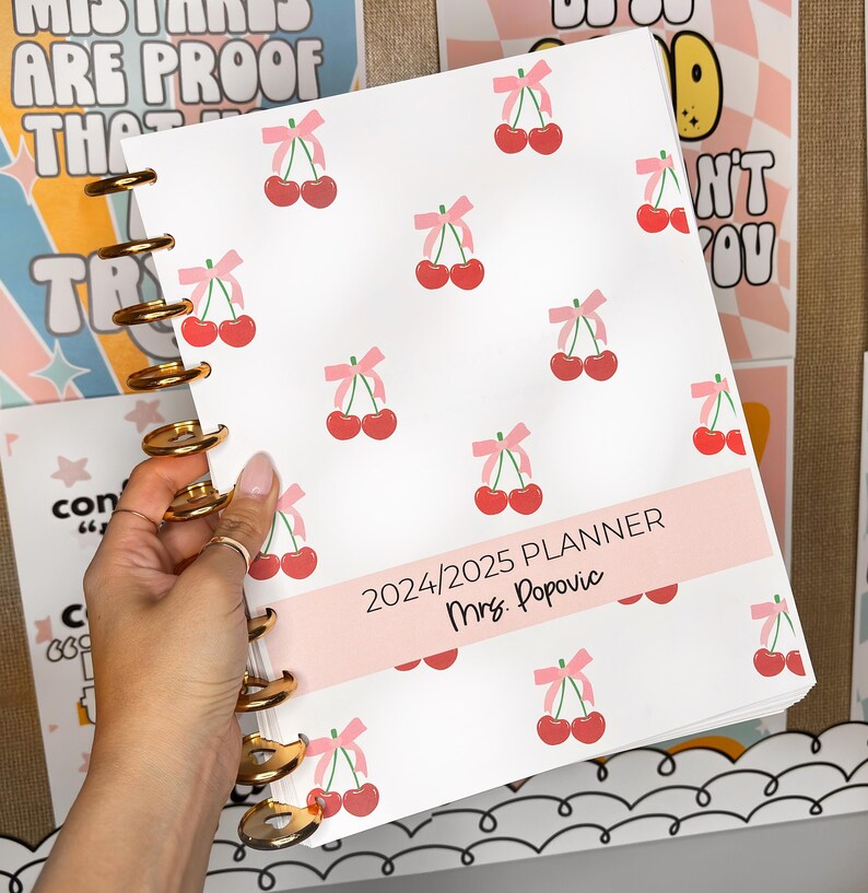 Printable Teacher Planner Dated 2024-2025, Free Yearly Updates, Teacher ...