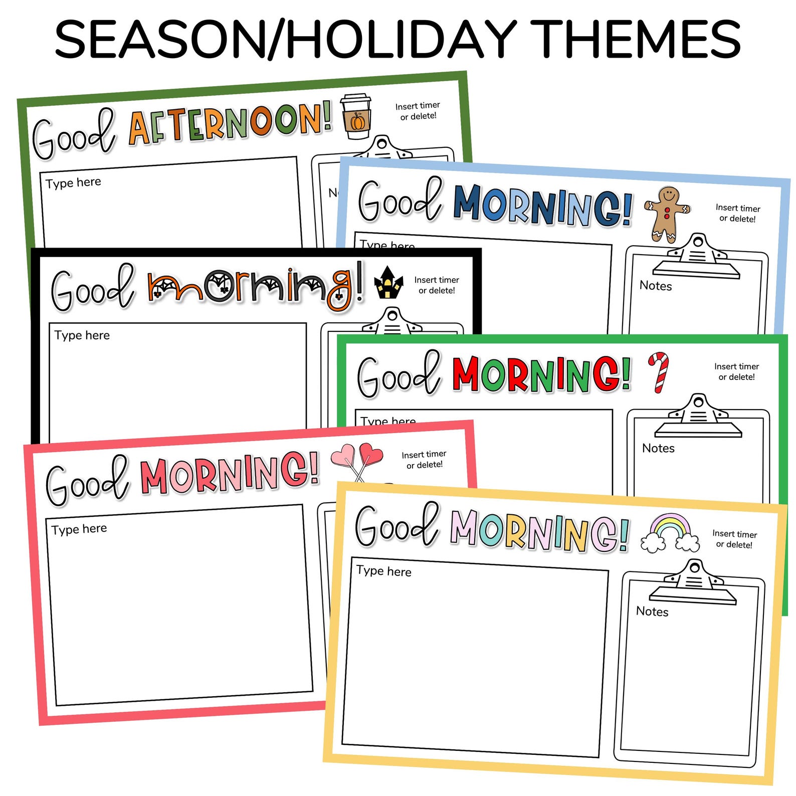 Morning Slides, Daily Google Slides Templates for Classroom, Agenda ...