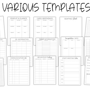 Printable Teacher Planner Dated 2024-2025, Free Yearly Updates, Teacher ...