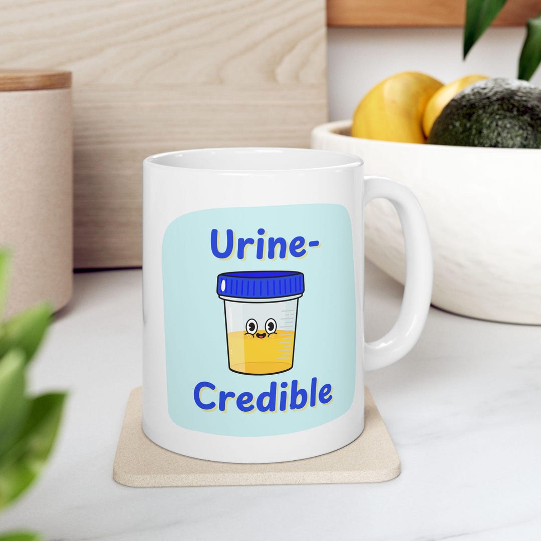 Urine Credible Ceramic Mug. Kidney, Nephrology, Urology, Dialysis Gift ...