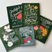 Botanical Thank You Card Set: Vintage Floral Illustrated Cards (5-pack ...